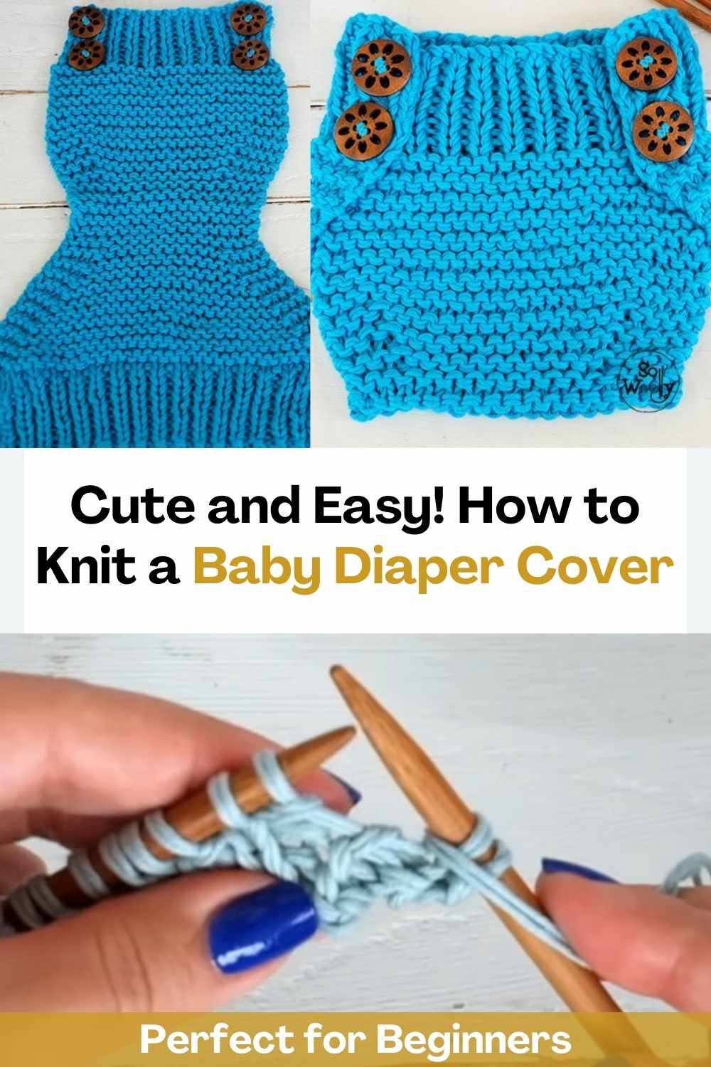 Cute and Easy! How to Knit a Baby Diaper Cover