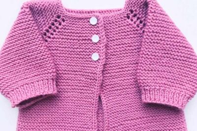 Easy and Cute! How to Knit this Baby Cardigan