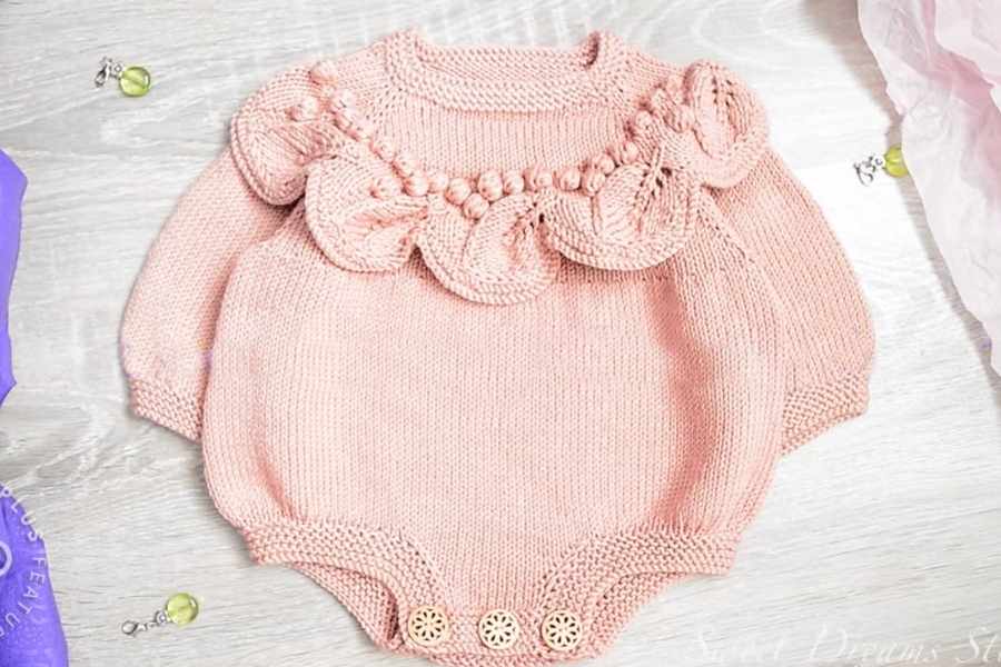How to Knit this Cute Baby Onesie/Romper