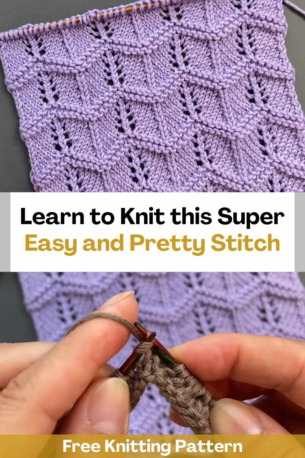 Learn to Knit this Super Easy and Pretty Stitch