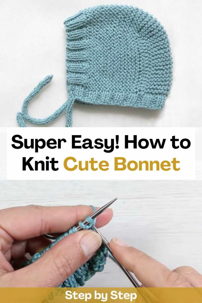 Super Easy! How to Knit Cute Bonnet