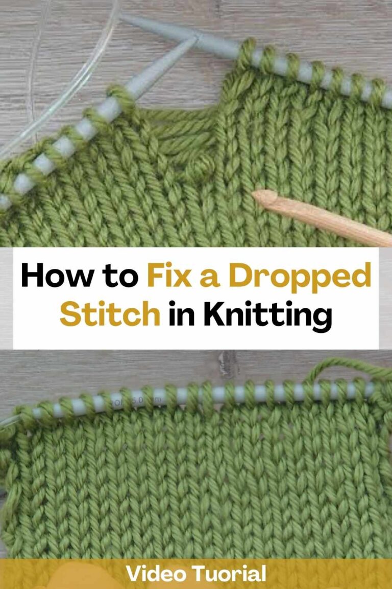 How to Fix a Dropped Stitch in Knitting