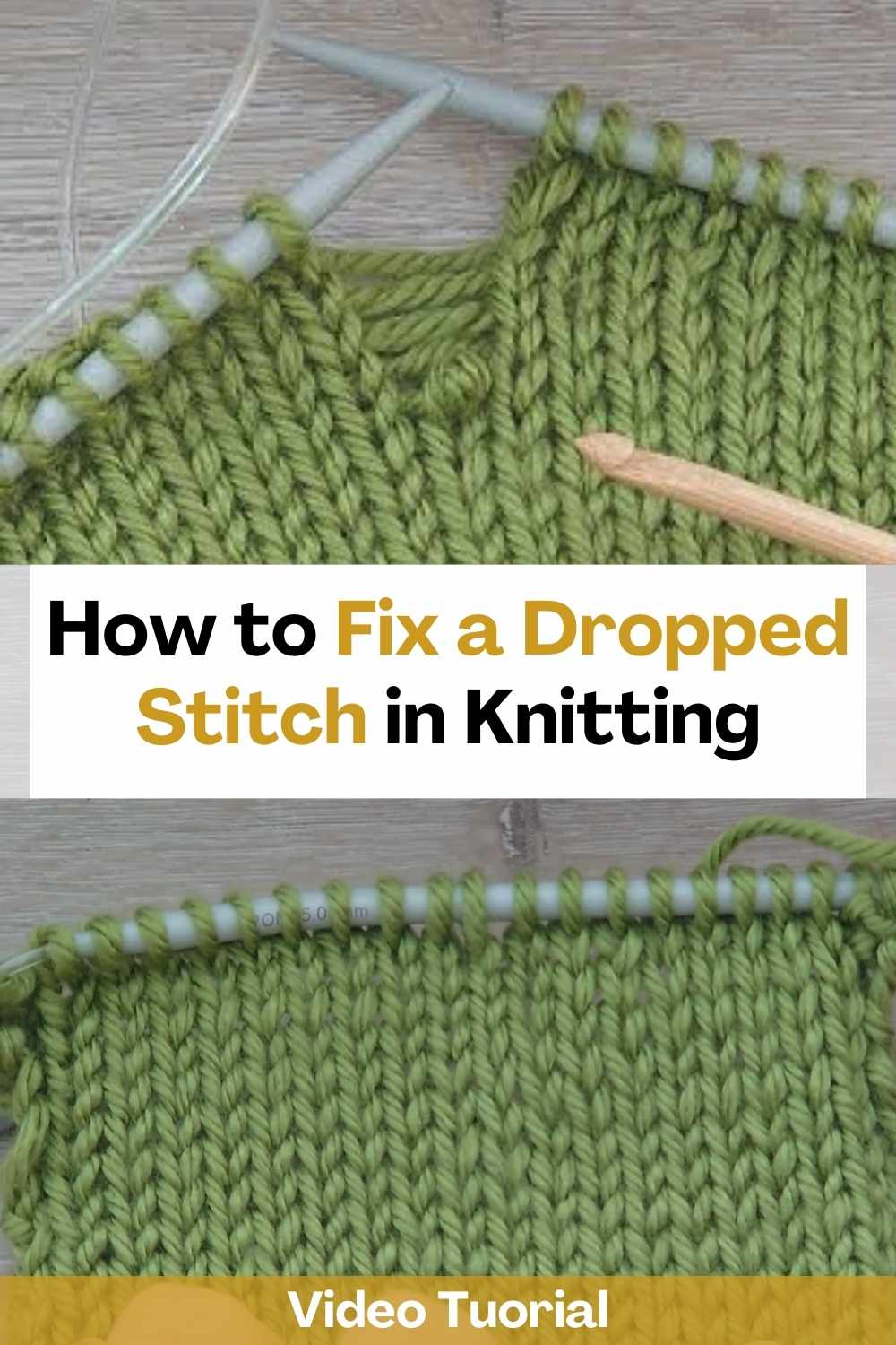 How to Fix a Dropped Stitch in Knitting