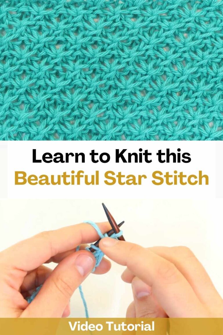 Learn to Knit this Beautiful Star Stitch