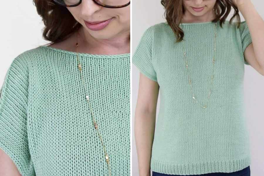 Super Chic! Learn to Knit this Pretty Tee