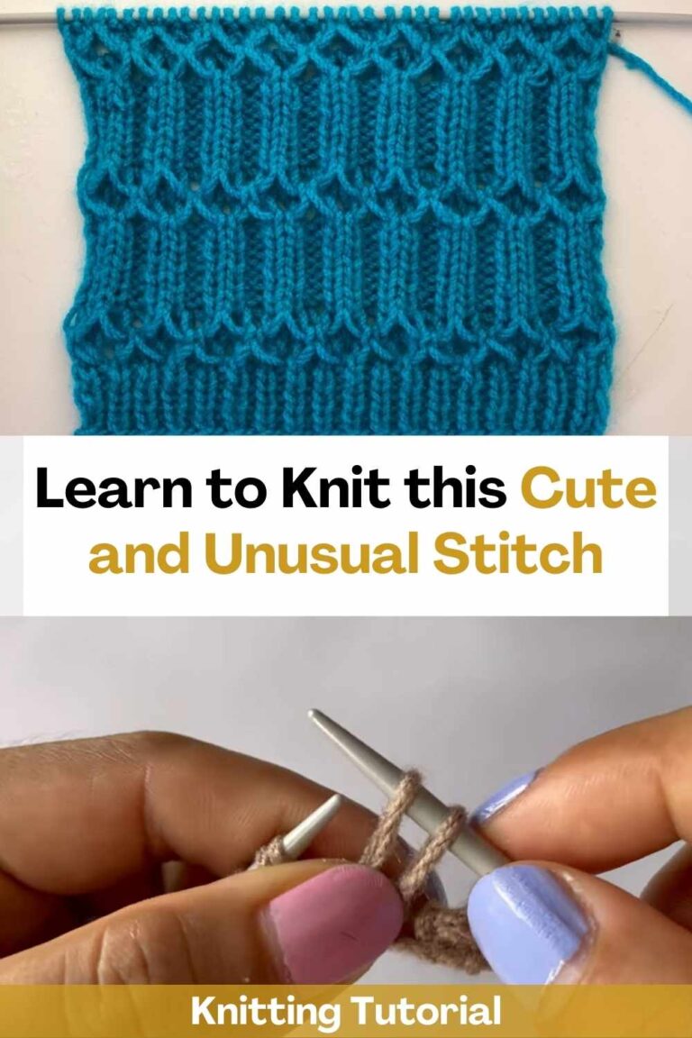 Learn to Knit this Cute and Unusual Stitch