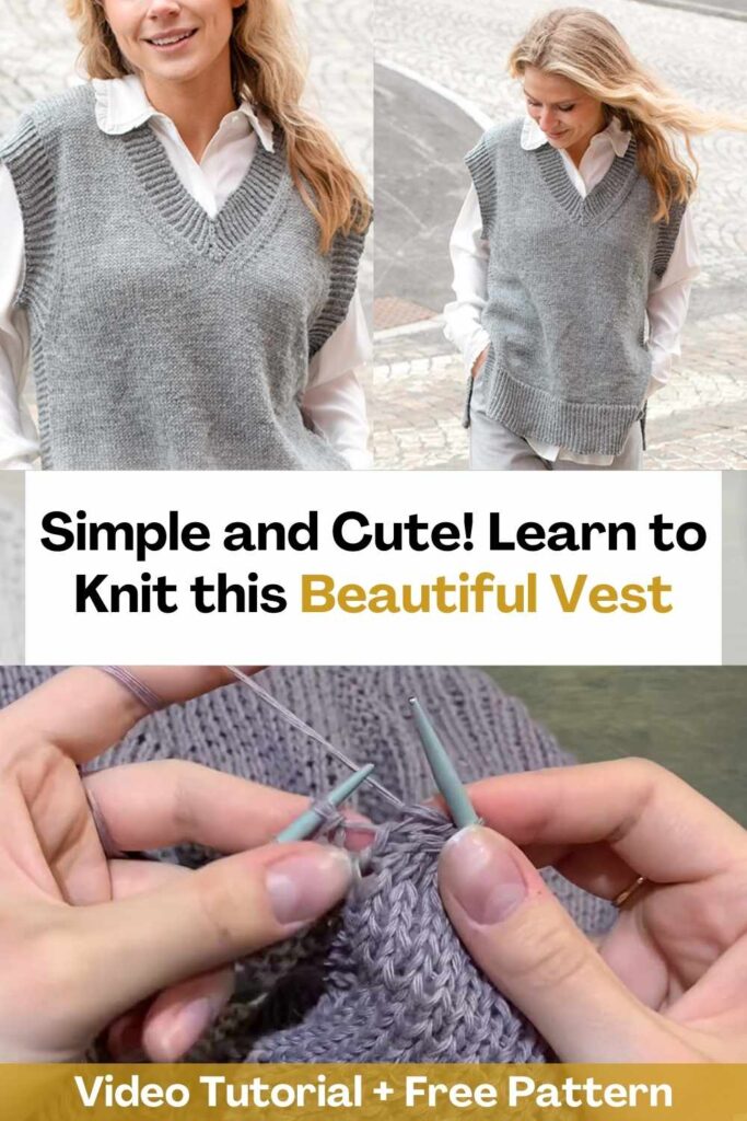 Simple and Cute! Learn to Knit this Beautiful Vest