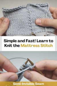 Simple and Fast! Learn to Knit the Mattress Stitch