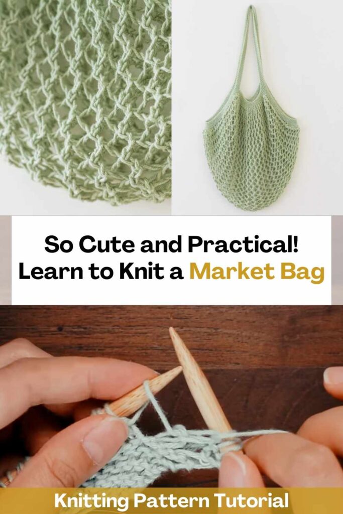 So Cute and Practical! Learn to Knit a Market Bag