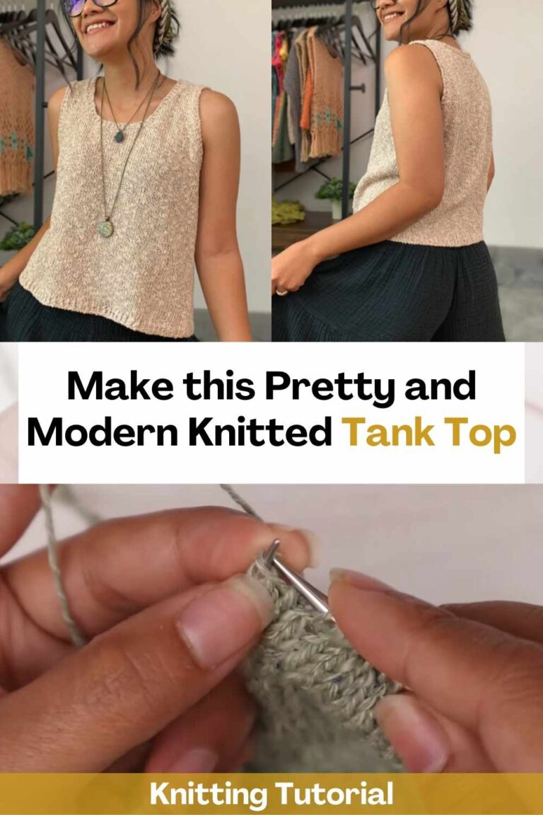 Make this Pretty and Modern Knitted Tank Top