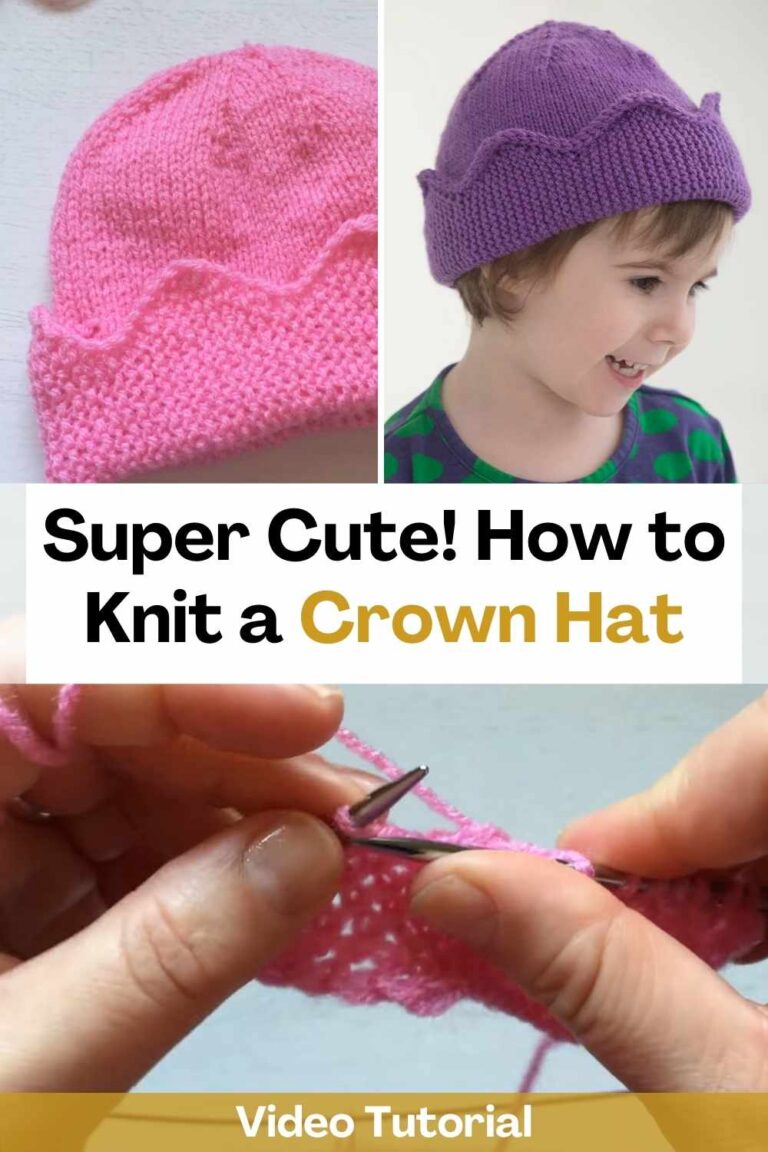 Super Cute! How to Knit a Crown Hat