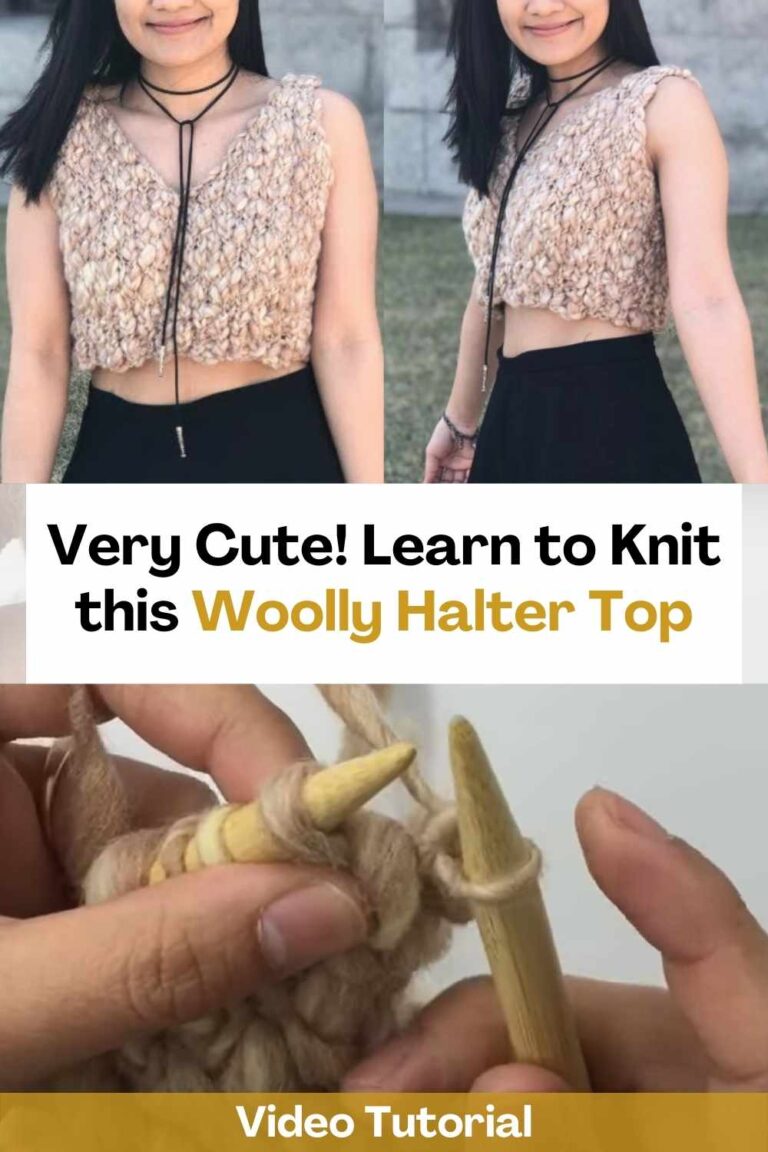 Very Cute! Learn to Knit this Woolly Halter Top