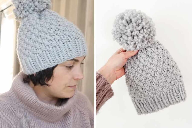 Learn to Knit an Easy and Pretty Chunky Hat