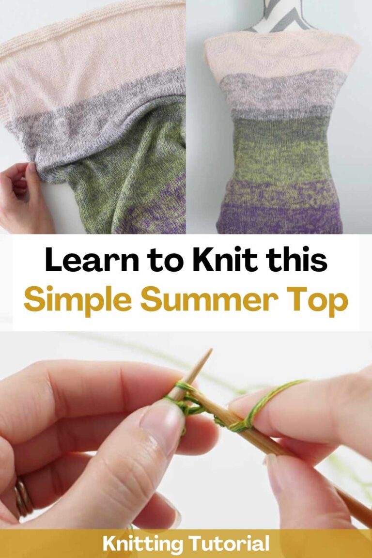 Learn to Knit this Simple Summer Top