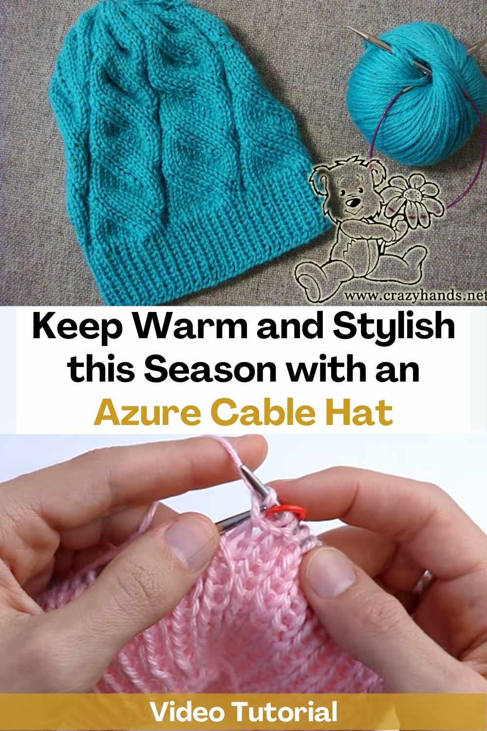 Keep Warm and Stylish this Season with an Azure Cable Hat