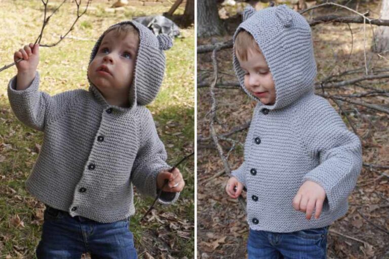 Super Cute! How to Knit this Teddy Bear Cardigan