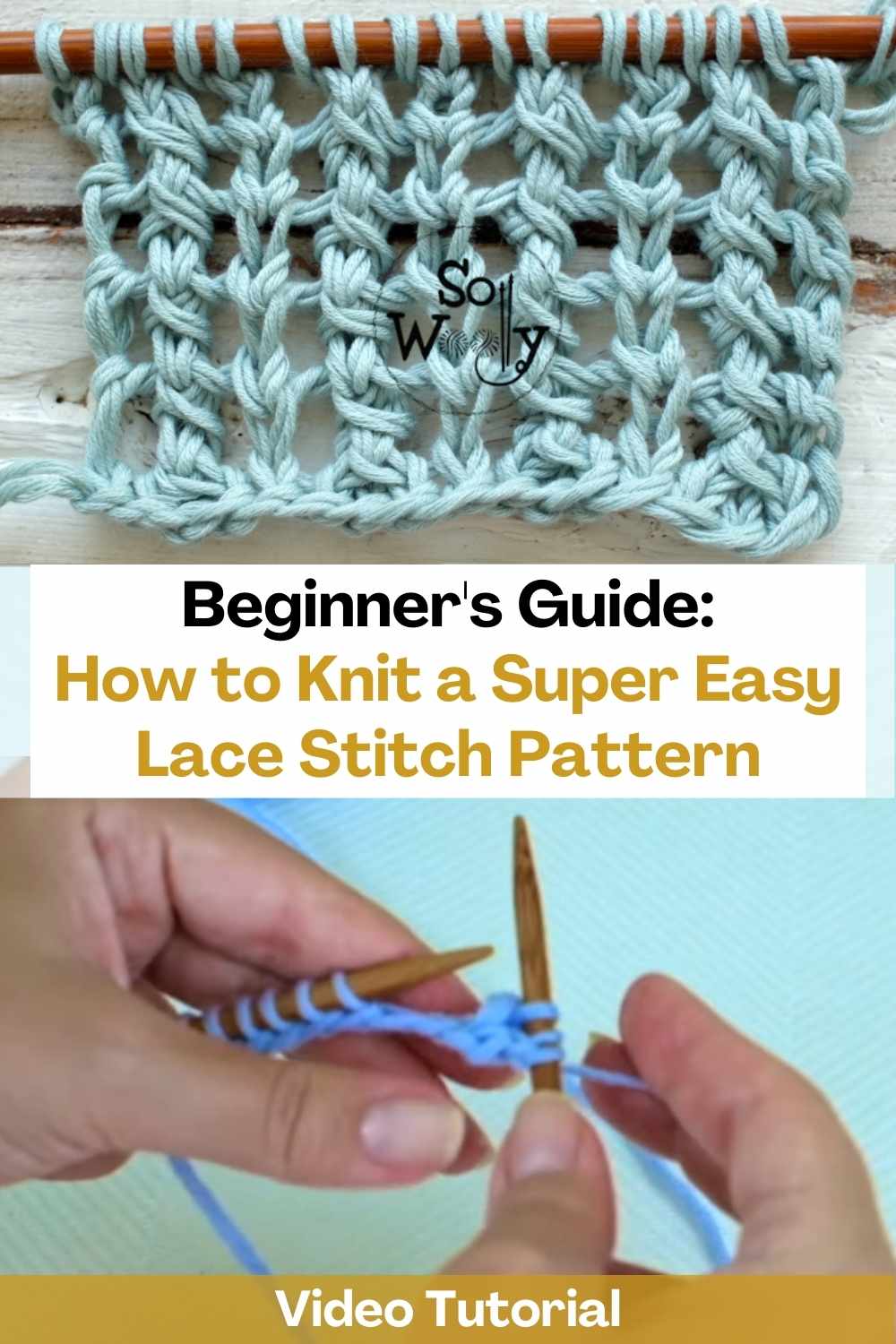 Beginner's Guide: How to Knit a Super Easy Lace Stitch Pattern