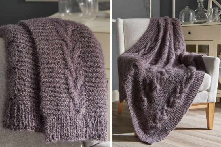 Cuddle Up in Style: Knitting Your Own Braided Cable Throw
