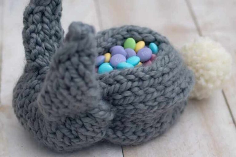 Easy Easter Bunny Basket Pattern: Perfect for New Knitters