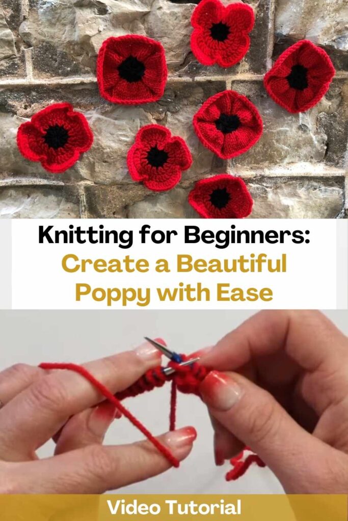 Knitting for Beginners: Create a Beautiful Poppy with Ease