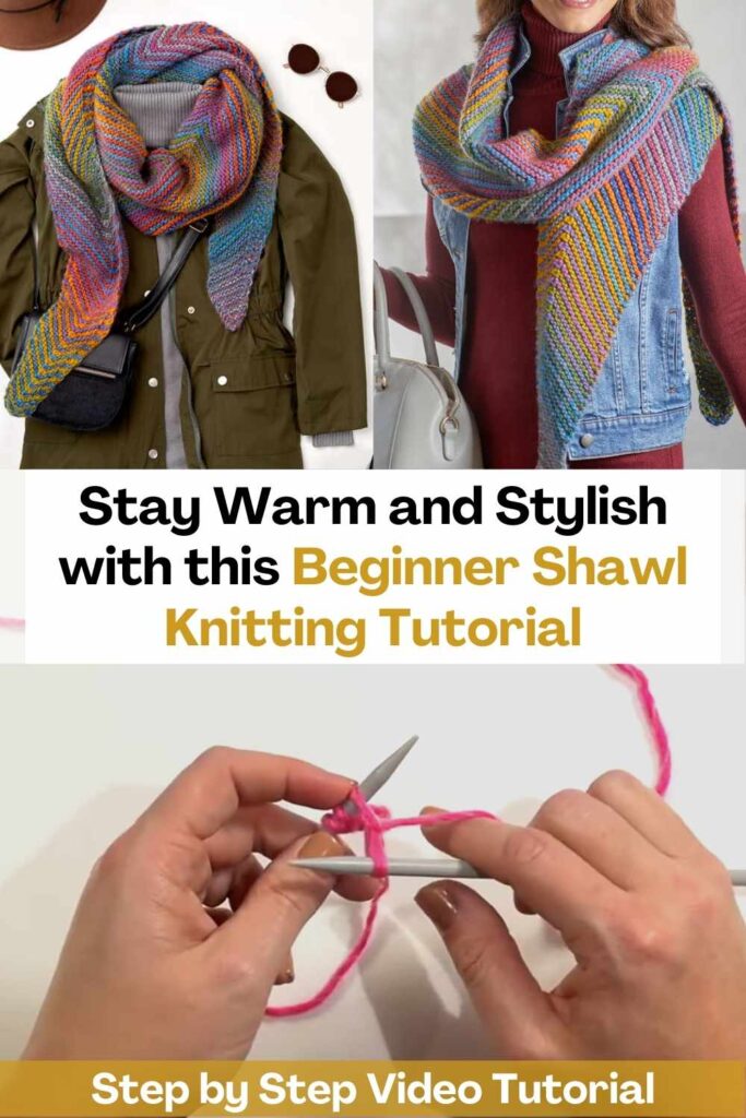 Stay Warm and Stylish with this Beginner Shawl Knitting Tutorial