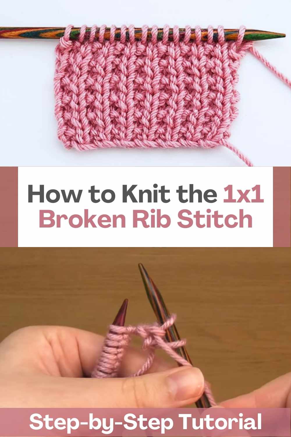 How to Knit the 1x1 Broken Rib Stitch