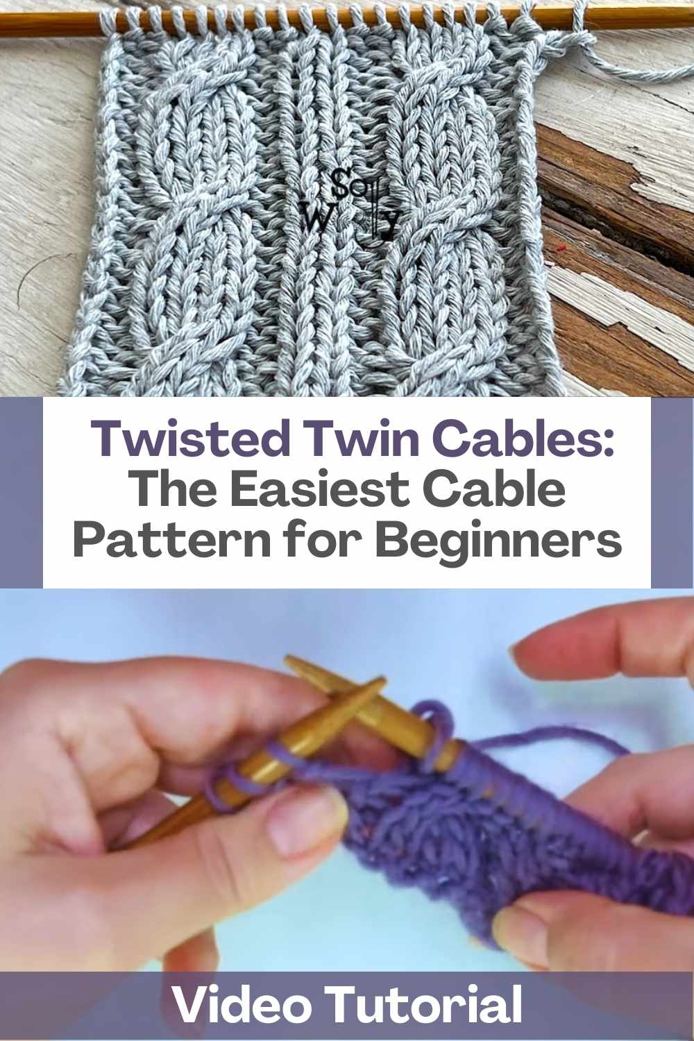Twisted Twin Cables: The Easiest Cable Pattern for Beginners