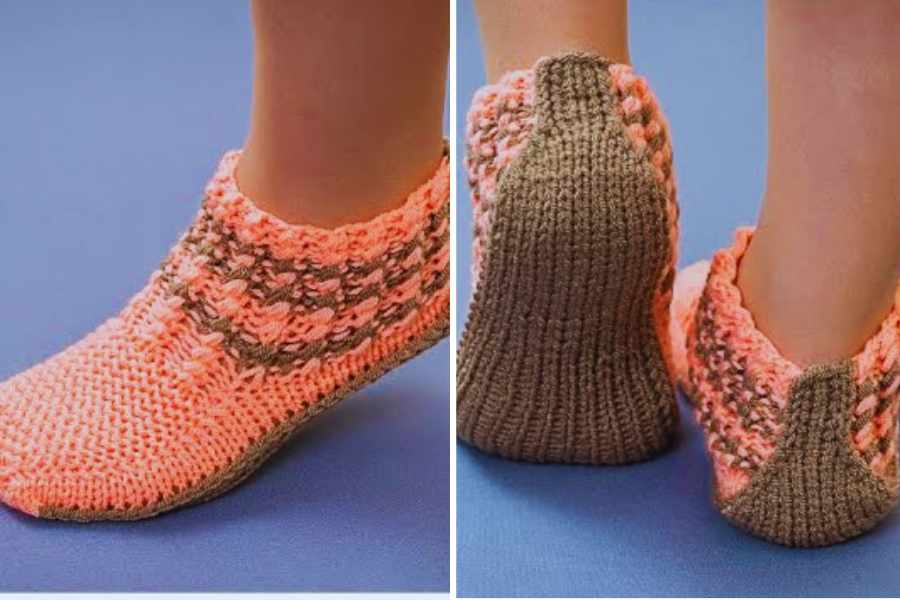 Knitting Gorgeous and Easy Slippers