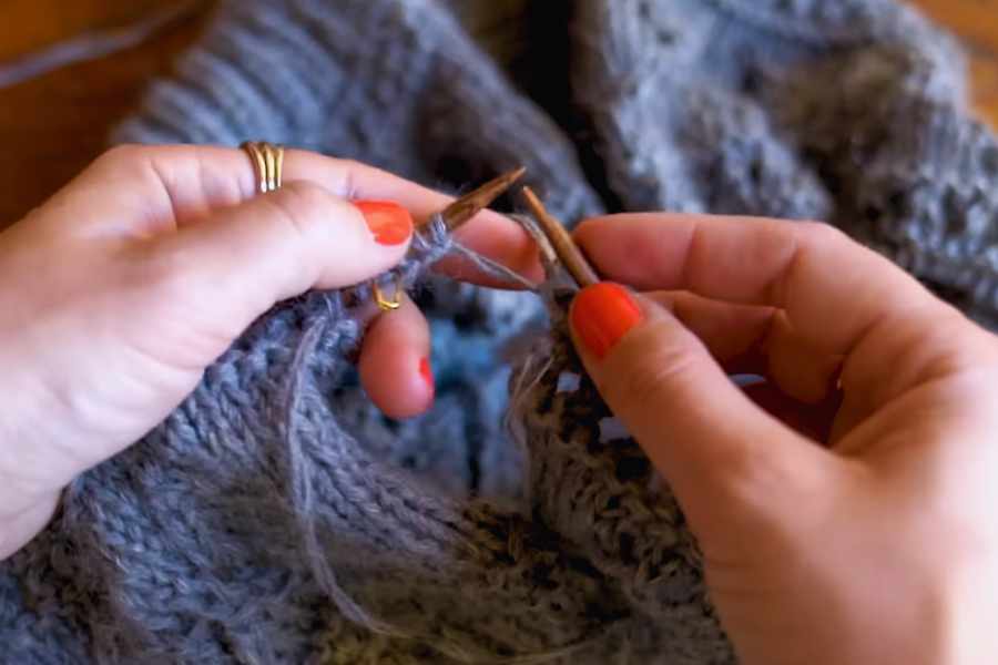 Knit Your Own Top Down Sweater with a Dropped Shoulder