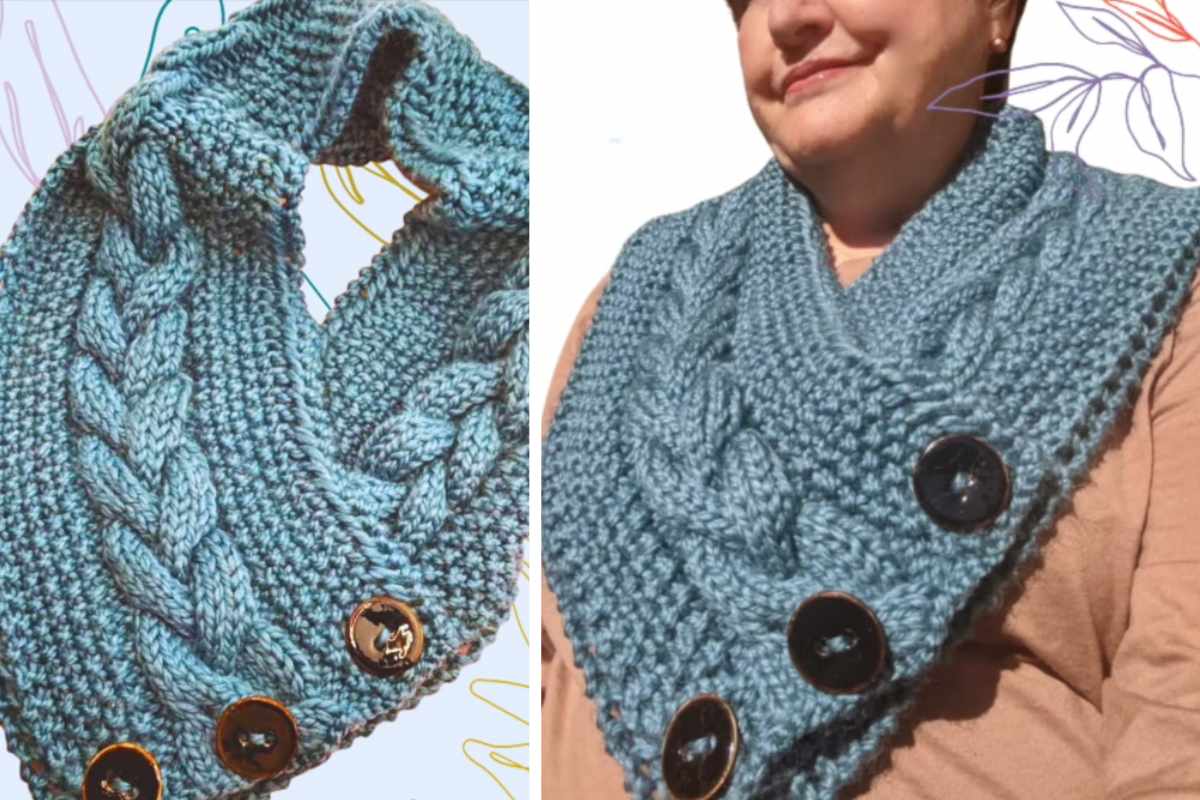 Learn to Knit the Scarf with Seeds and Twist