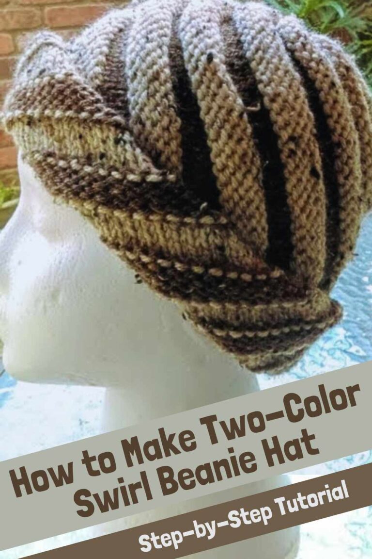 How to Make Two-Color Swirl Beanie Hat