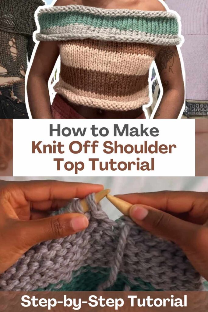 How to Make Knit Off Shoulder Top Tutorial