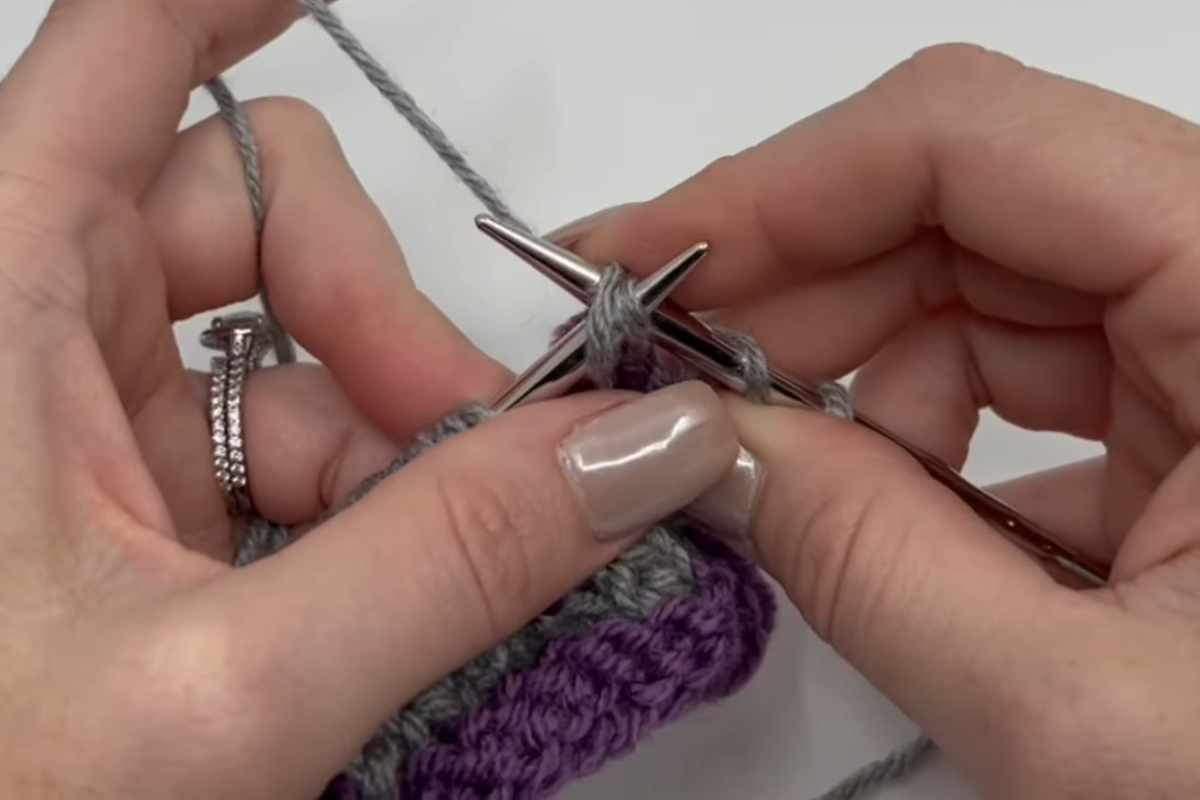 Punk Lemonade Knit Scarf Tutorial - Vibrant Variegated Yarn