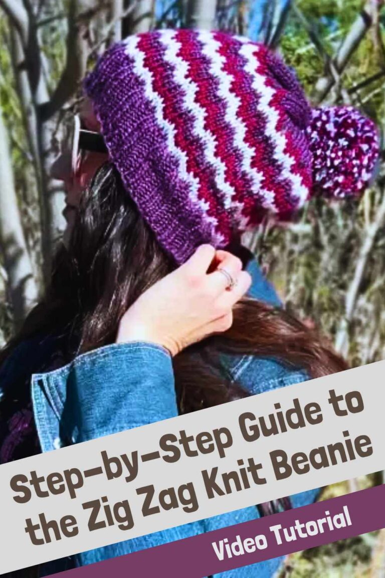 Step-by-Step Guide to the Zig Zag Knit Beanie