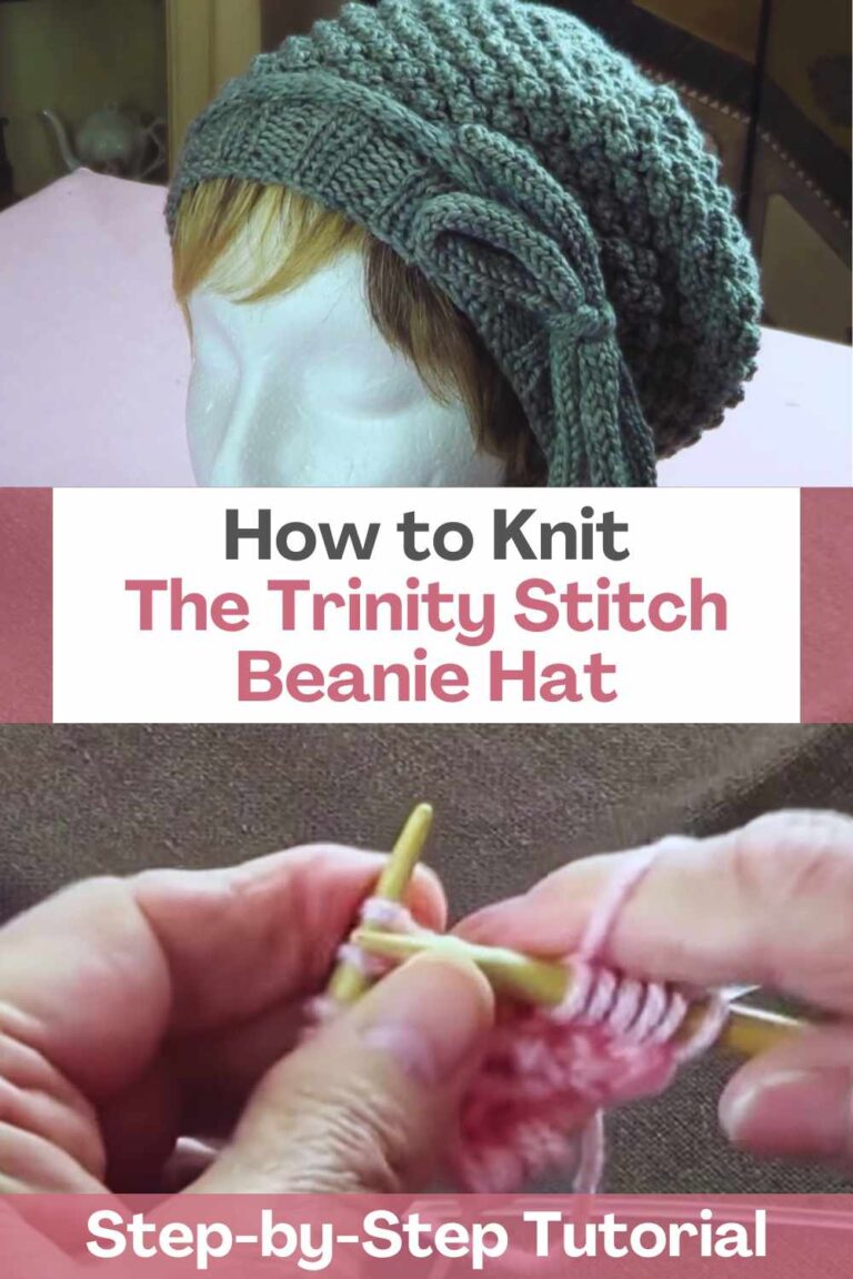 How to Knit The Trinity Stitch Beanie Hat