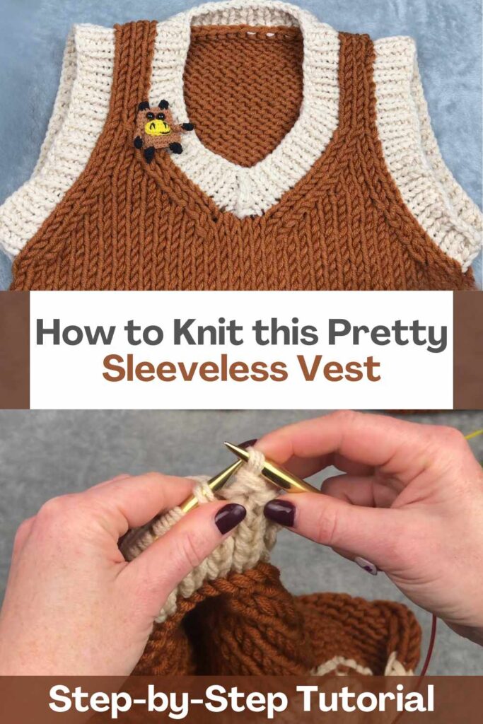 How to Knit this Pretty Sleeveless Vest