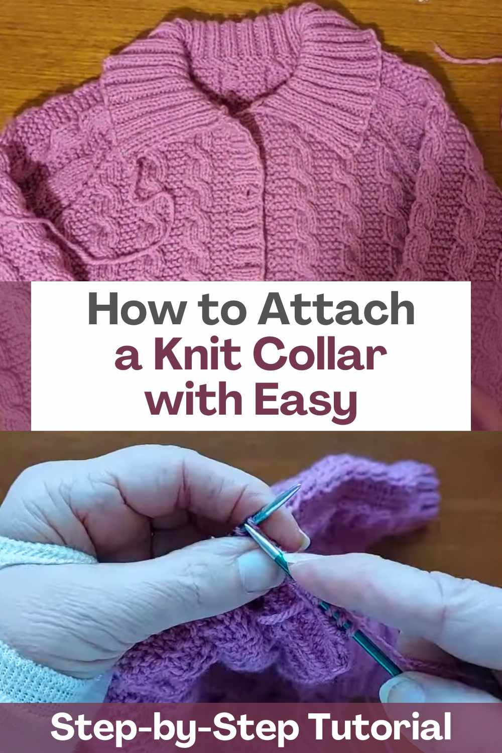 How to Attach a Knit Collar with Easy