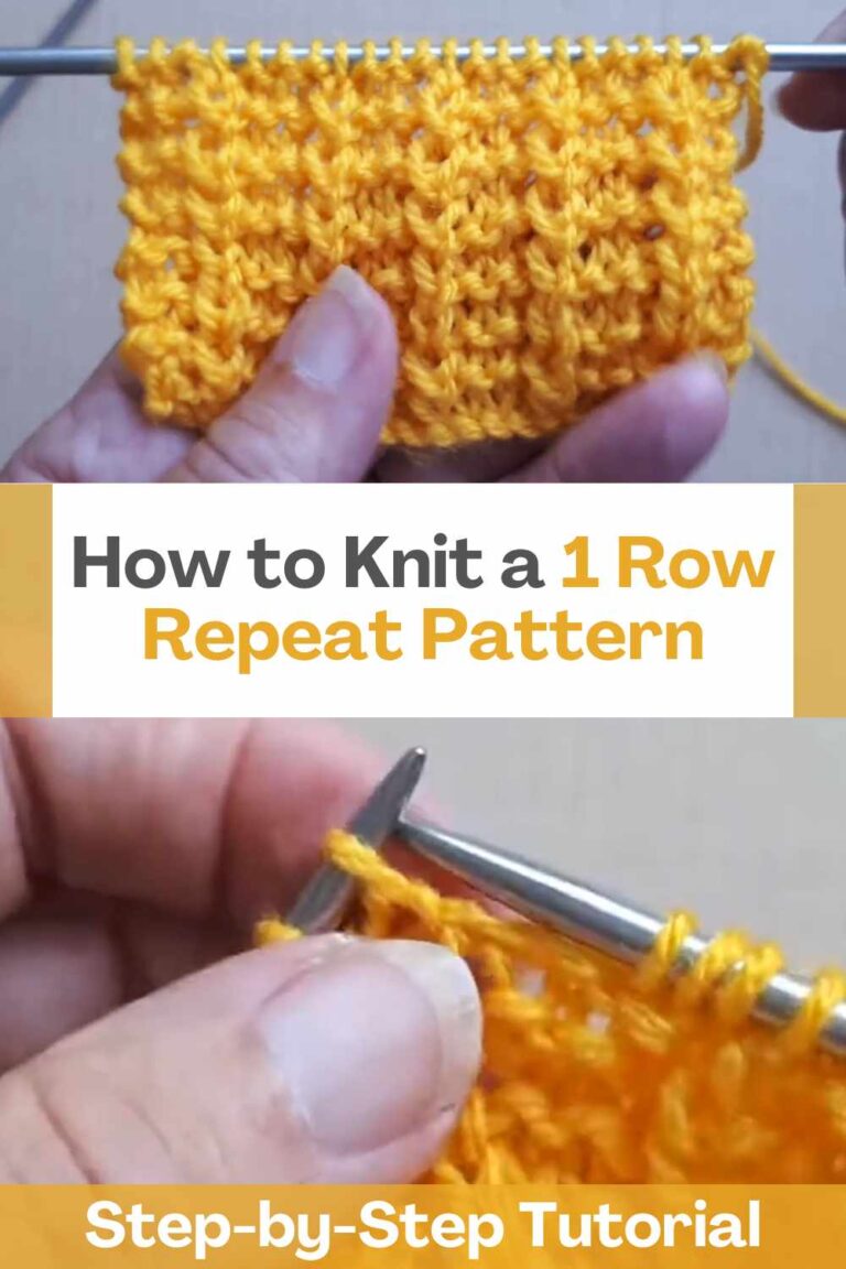 How to Knit a 1 Row Repeat Pattern