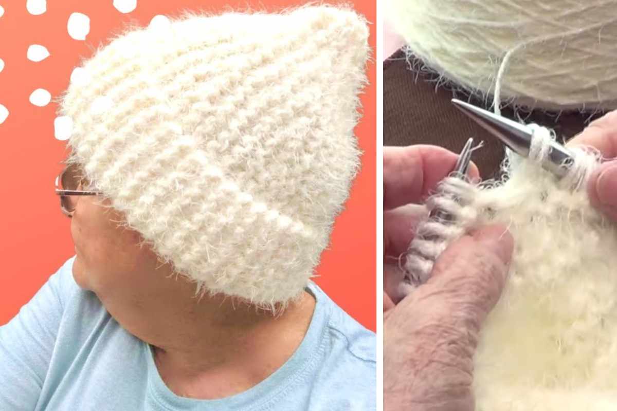 Learn How to Super Easy Knit Beanie!