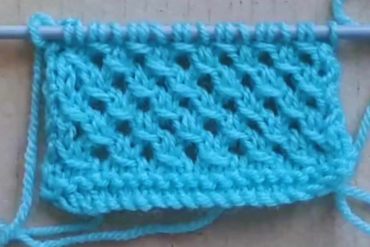 Learn to Knit this Lattice Lace Stitch for Beginners