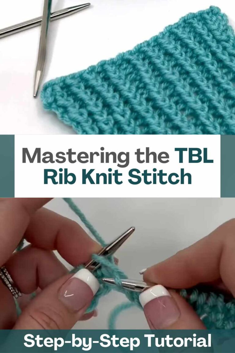 Mastering the TBL Rib Knit Stitch: A Step-by-Step Tutorial
