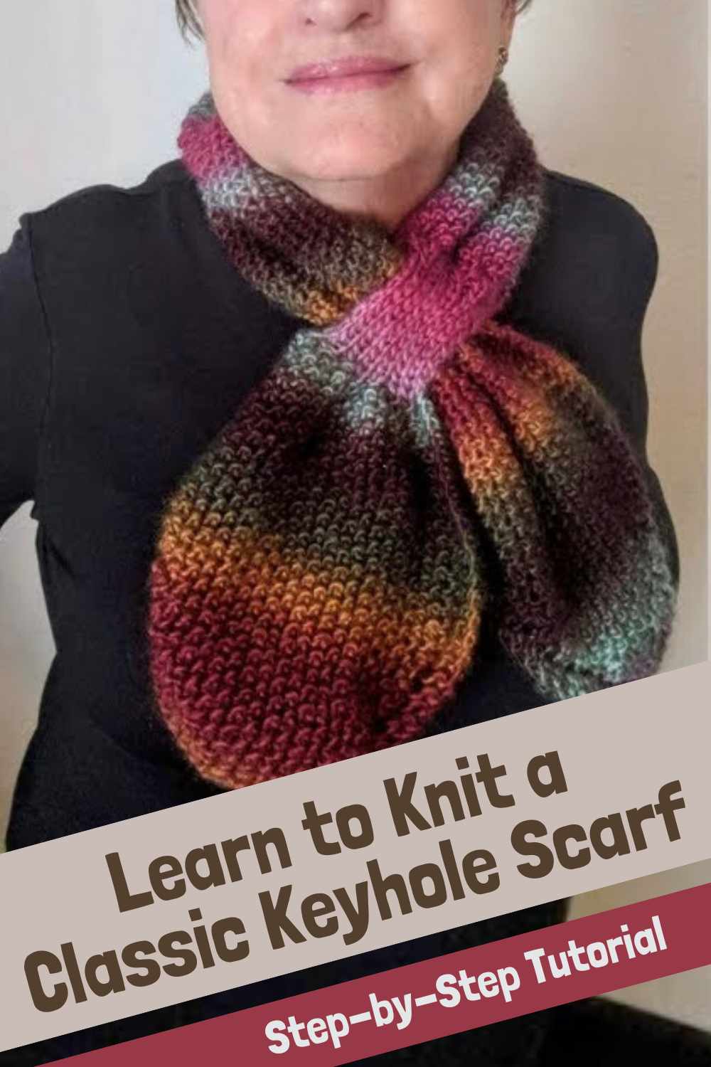 Learn to Knit a Classic Keyhole Scarf