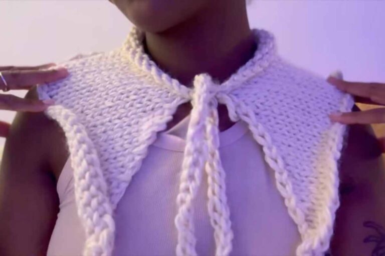 Easy Knit Collar Tutorial: Perfect for New Knitters