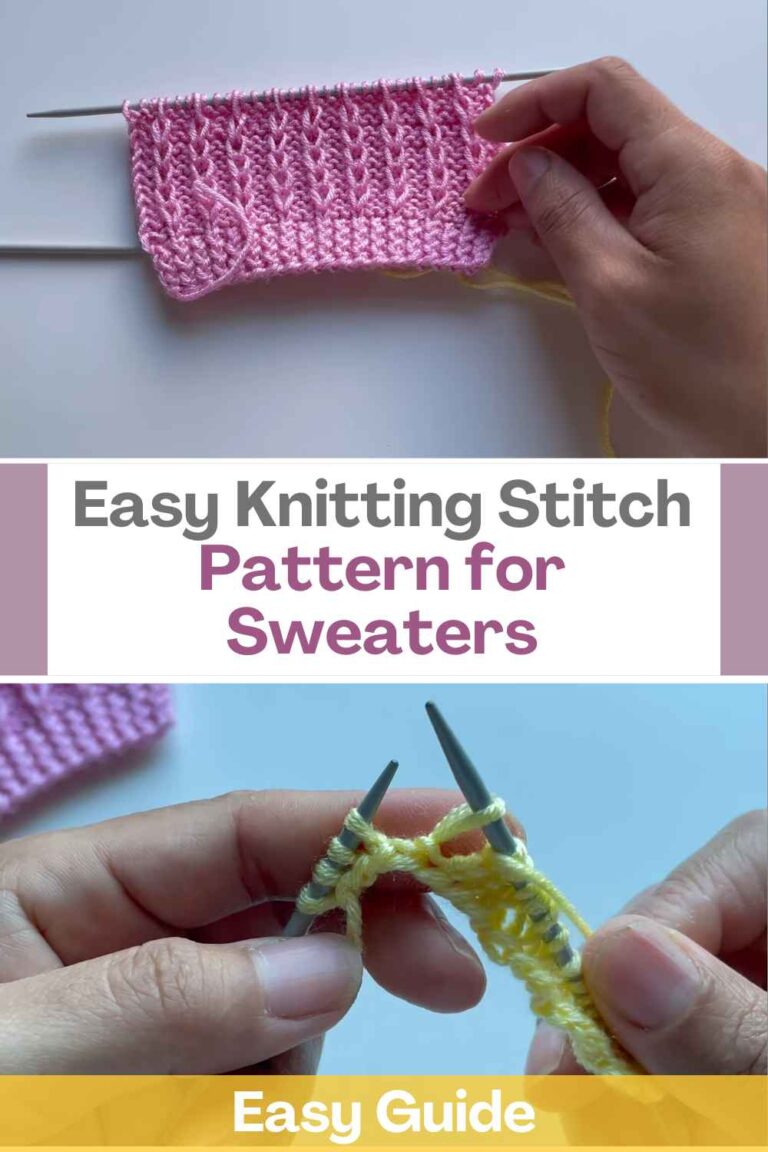 Easy Knitting Stitch Pattern for Sweaters