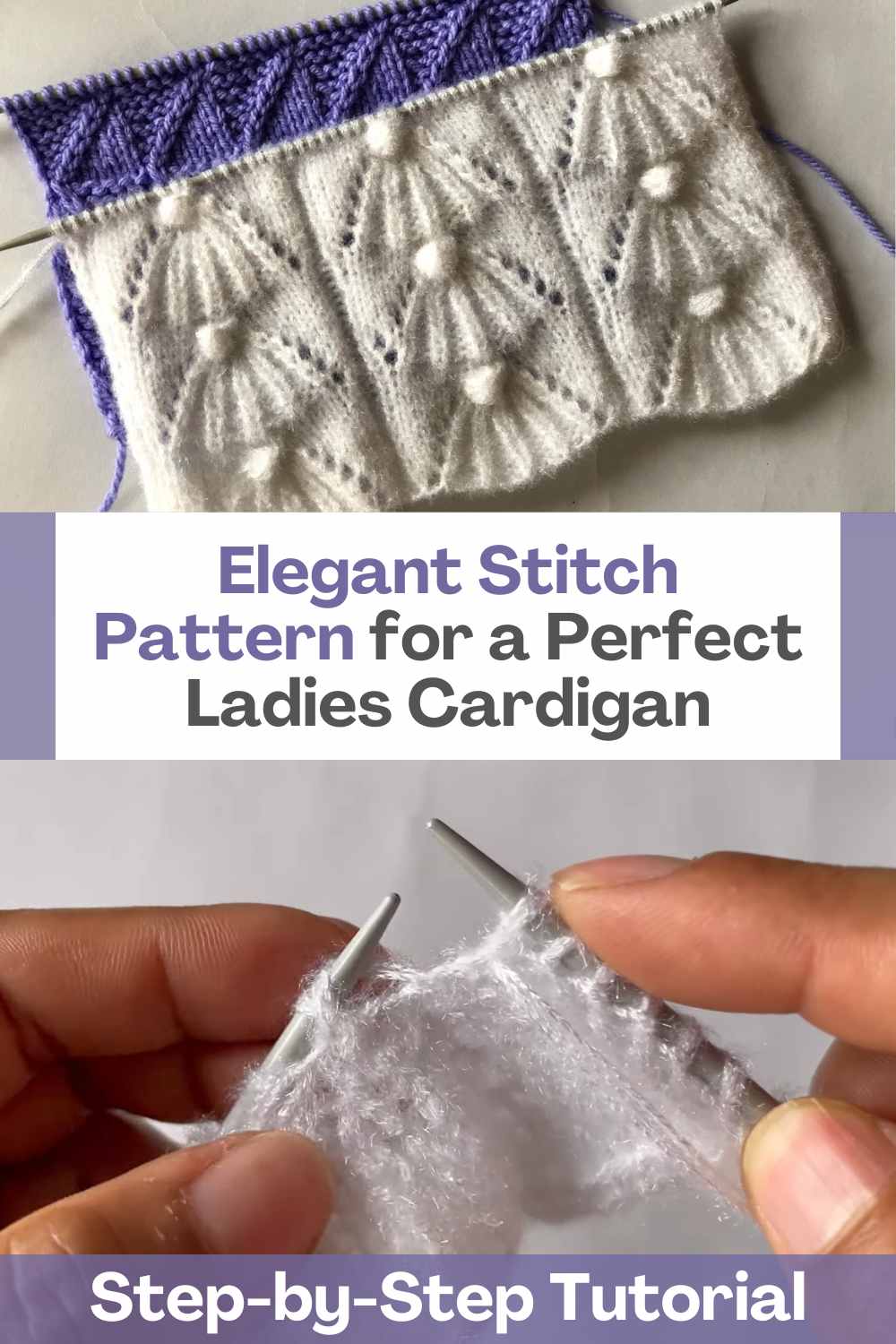 Elegant Stitch Pattern for a Perfect Ladies Cardigan