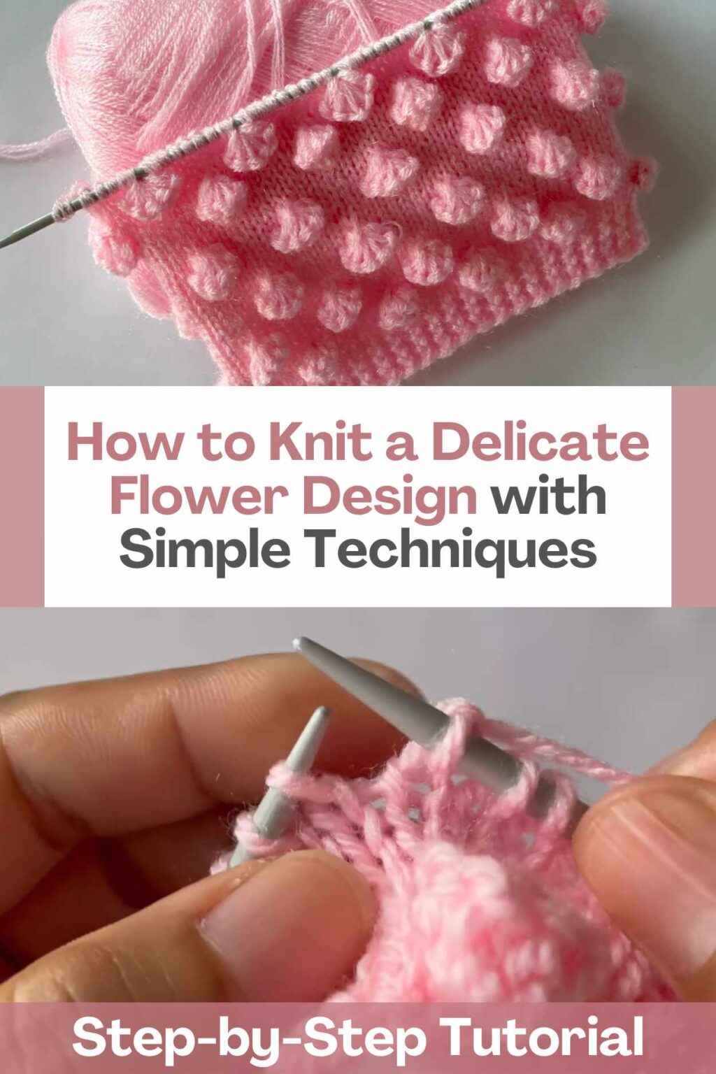 How to Knit a Delicate Flower Design with Simple Techniques