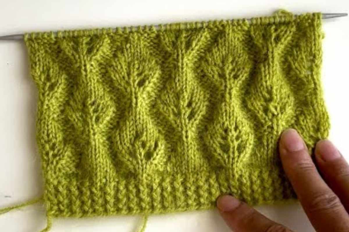 Step-by-Step Tutorial for Knitting an Elegant Leaf Stitch Pattern