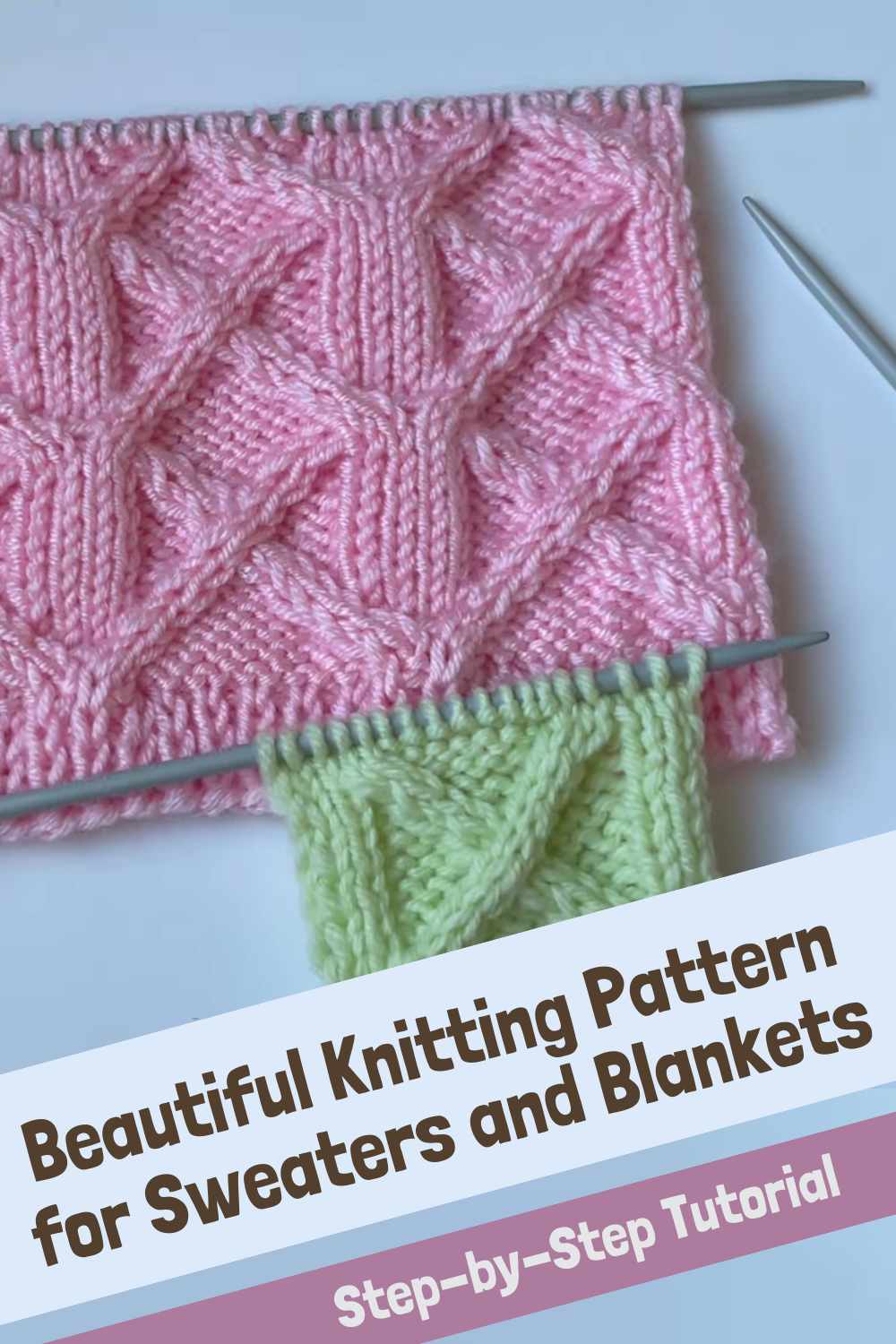 Beautiful Knitting Pattern for Sweaters and Blankets