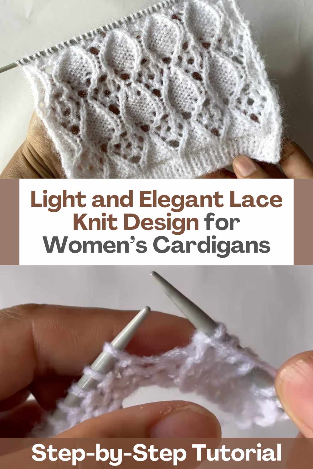 Light and Elegant Lace Knit Designs for Women’s Cardigans