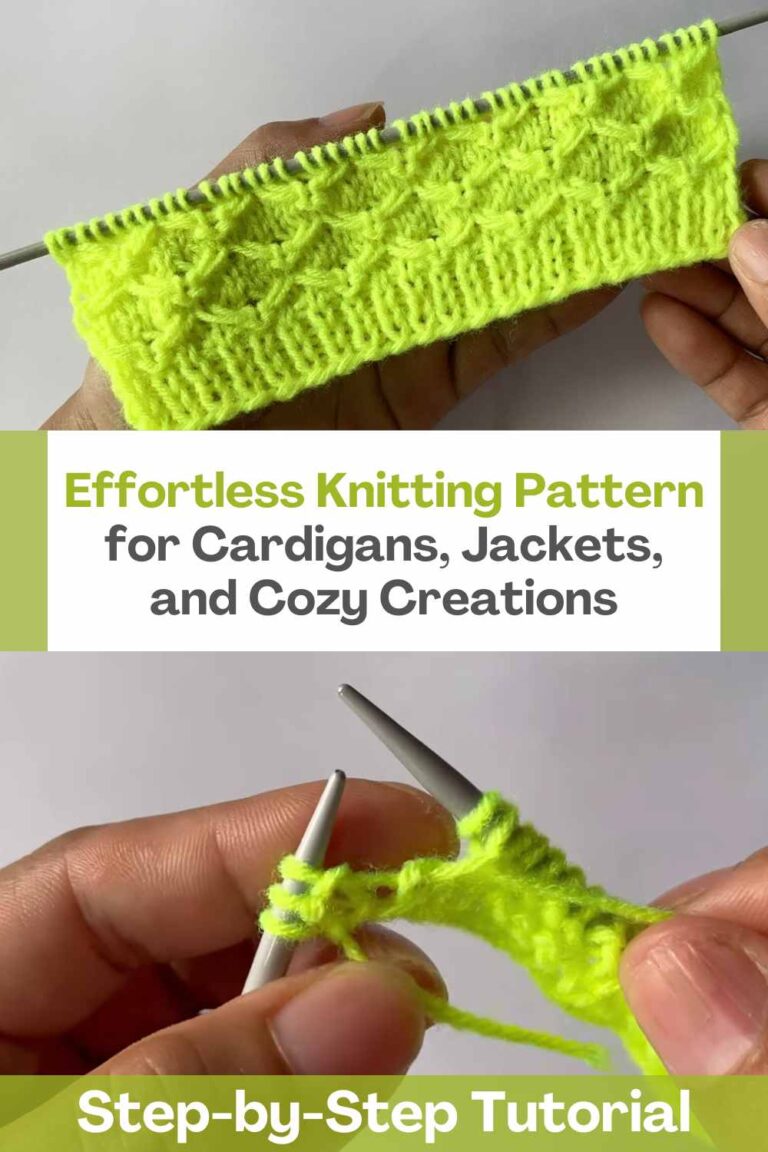 Effortless Knitting Pattern for Cardigans, Jackets, and Cozy Creations